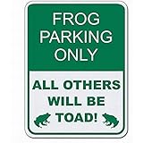 Amazon.com: Signs 4 Fun Spsf Frog, Small Parking Sign: Home & Kitchen