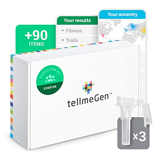 tellmeGen DNA Test Starter Family - DNA for Family Genetic Testing ...