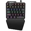 Mechanical Gaming Keyboard One Handed Keyboard 35 keys Anti-ghosting ...