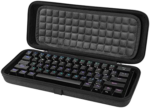 Linkidea Hard Travel Case for Compact 60% Keyboard, Computer 61 Key ...