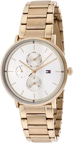 Tommy Hilfiger Women's Jenna Quartz Watch with Analog Display and Gold ...