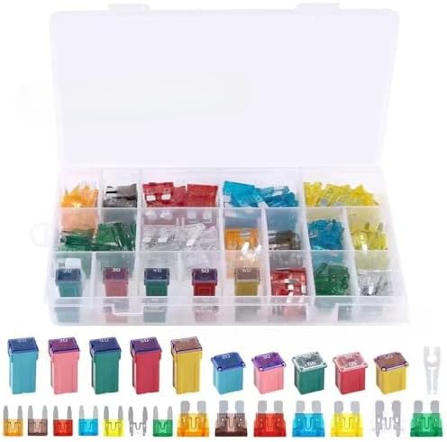 250pcs Car Fuses Assortment Kit – Includes Low Profile Mini, Micro ...