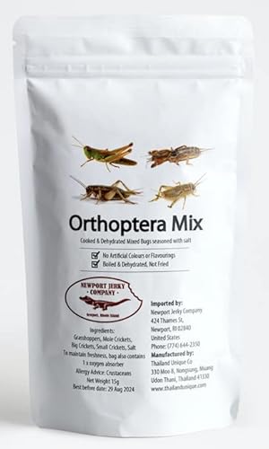 Newport Jerky Company Edible Insects | Orthoptera Mix | Edible Crickets ...