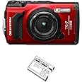 Amazon.com : OM SYSTEM Olympus Tough TG-7 Red Underwater Camera, Waterproof, Freeze Proof, High ...