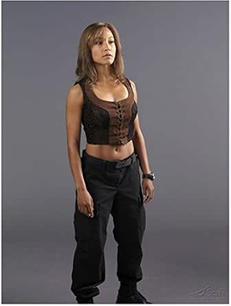 Rachell Luttrell as Teyla Emmagan Stargate Atlantis Brown Woven Tank ...