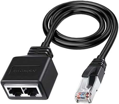 Ethernet Cable Splitter Internet Port Extender RJ45 Network Adapter ...
