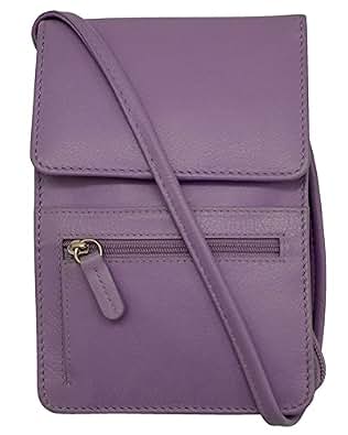 ili New York 6827 Leather Crossbody Organizer with RFID Blocking Lining ...
