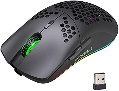 T66 RGB 2.4G Wireless Gaming Mouse RGB Lighting Charging Mouse with ...