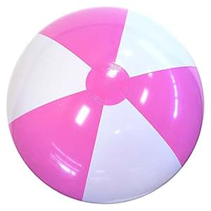 Amazon.com: Beachballs - 24'' Pink & White Beach Ball: Sports & Outdoors
