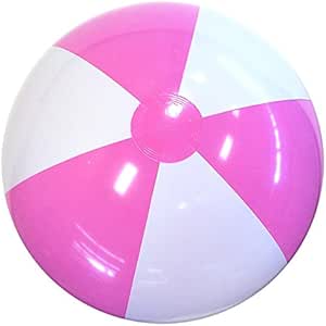 Amazon.com: Beachballs - 24'' Pink & White Beach Ball: Sports & Outdoors