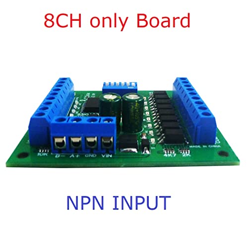 Eletechsup 8CH RS485 NPN Input Output Port Remote Control Switch PLC IO Expansion Board DIN35 ...