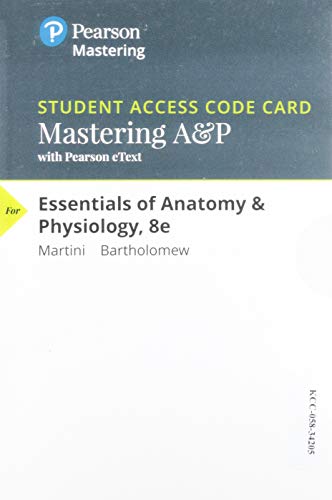 Mastering A&P with Pearson eText -- Standalone Access Card -- for Essentials of Anatomy ...