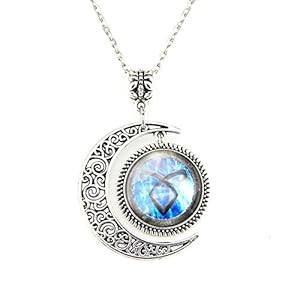 Amazon.com: Moon Pendant Shadowhunters Angelic Power Rune Necklace ...
