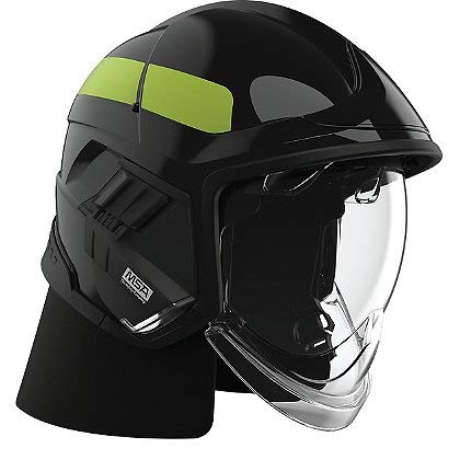 Cairns XF1 Fire Helmet, Black - Black, Glossy, Large: Amazon.com ...