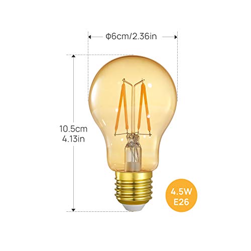 Linkind Smart WiFi Edison Light Bulbs, Vintage Filament LED Bulb A19 ...