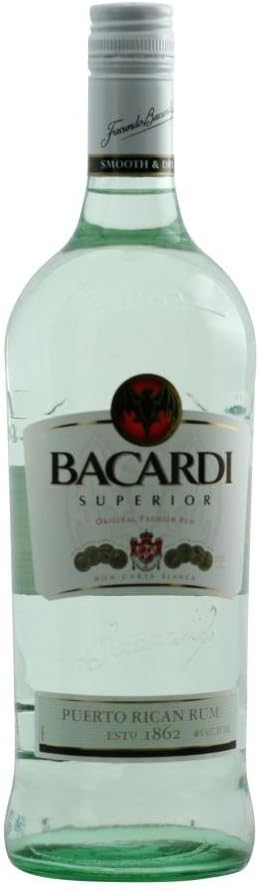 Amazon.com: Bacardi, Rum Light Superior, 1 Liter: Grocery & Gourmet Food
