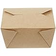 Amazon.com: To Go Food Containers 50 Pack - Kraft Microwavable Folded ...