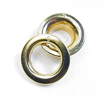 Grommets #5 Brass Heavy Duty Rolled Rim 5/8" Hole 6 Piece Set - N.W ...