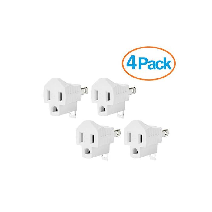 Buy Yubi Power Grounding Adapter Plug - Grounded Outlet Adapter - 2 ...