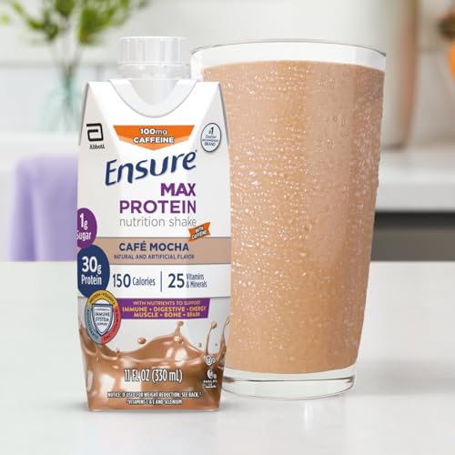 Ensure Max Protein Shake | Café Mocha | Meal Supplement Shake | Ready ...