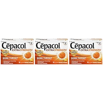 Amazon.com: Cepacol Extra Strength Sore Throat & Cough Drop Lozenges ...