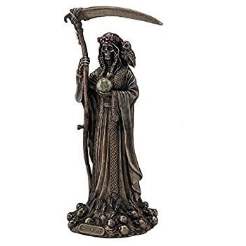 Amazon.com: 12 Inch Sitting White Santa Muerte Saint Death Grim Reaper ...