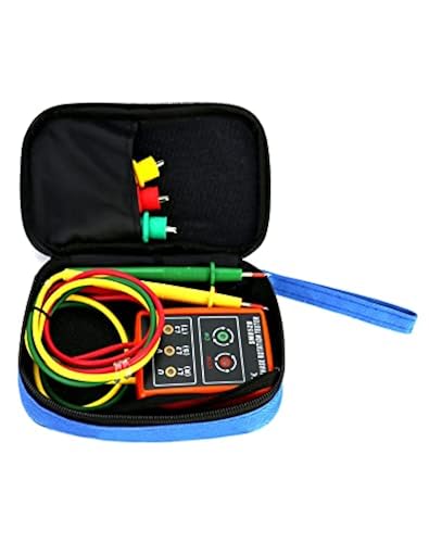 QWORK 3 Phase Sequence Presence Rotation Tester, Indicator Detector ...