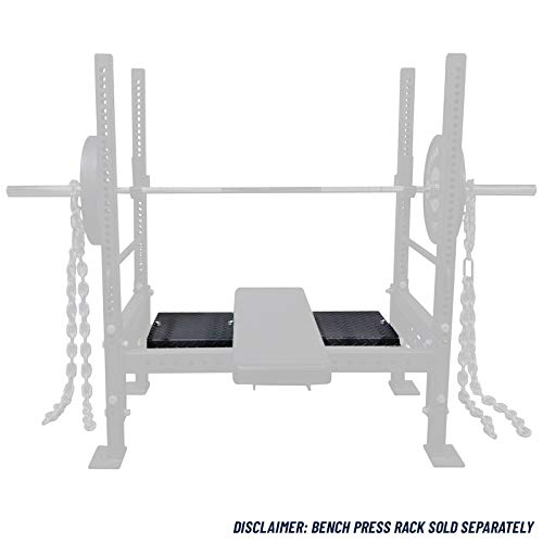 Titan Fitness Spotter Decks for Bench Press Rack 15" x 18" 20 lb. Each ...