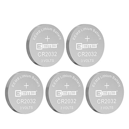 5PCS EEMB CR2032 Li-MnO2 Non-Rechargeable Lithium Battery 3V Button ...