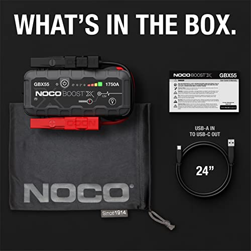 NOCO Boost X GBX55 1750A 12V UltraSafe Portable Lithium Jump Starter ...