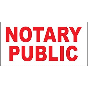 Amazon.com : Notary Public Sign. 9x12 Metal. Inform of Business ...