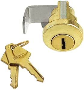 Replacement Keyed Mailbox Lock - Bright Brass - Fits Most Locking ...