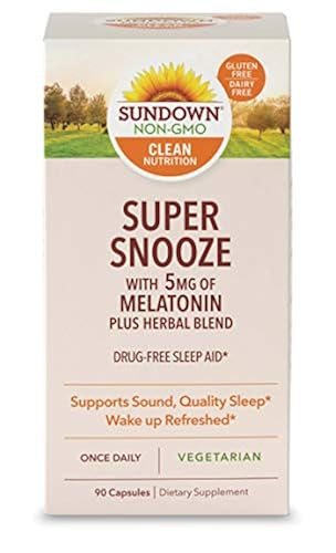 Melatonin Capsules by Sundown, for Sound, Quality Sleep*, Vegetarian ...