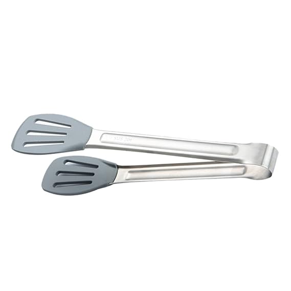 Buy UPKOCH Slotted Kitchen Fry Tongs Stainless Steel Kitchen Serving ...