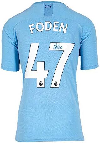 Phil Foden Signed Manchester City 2019/20 Shirt - Number 47 Autograph ...