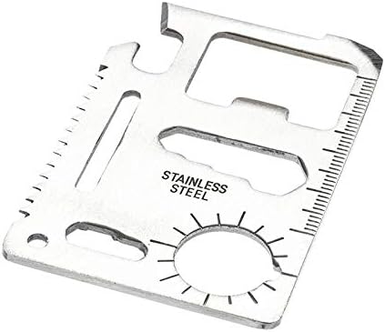 Stainless Steel Multi Function 11 in 1 Pocket Knife Card for Outdoor ...