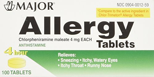 Amazon.com: Chlorpheniramine 4 Mg Tabs 100 Ct Bottle - Buy Packs and ...