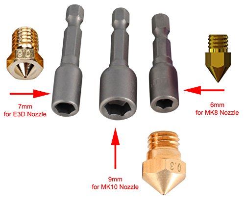 6 in 1 3D Printer Nozzle Change Tool for MK8 MK10 UM2 E3D | Pricepulse