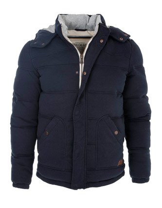 Soul Cal Deluxe Bradley Hooded Jacket - Dark blue - Mens - X-Large ...