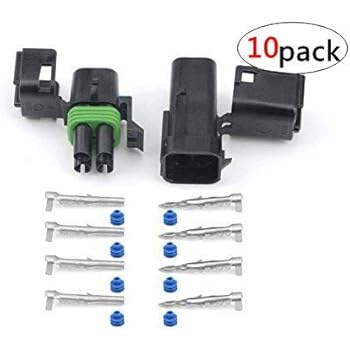 Amazon.com: CNKF 5 Sets GM Weather Pack MAP 4 pin way 2 row male and ...