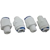 1/4-Inch PT Thread Male to 3/8-Inch Push Quick Connect Fitting Straight ...