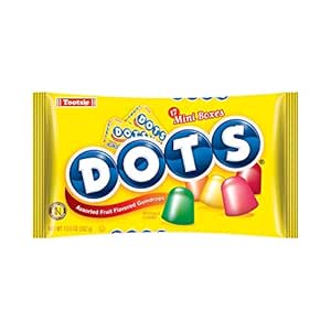 Amazon.com : DOTS Candy 17 Mini Dot Boxes, 5 Assorted Flavors ...