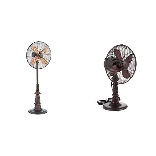 DecoBREEZE Pedestal Standing Fan, 3 Speed Oscillating Fan with ...