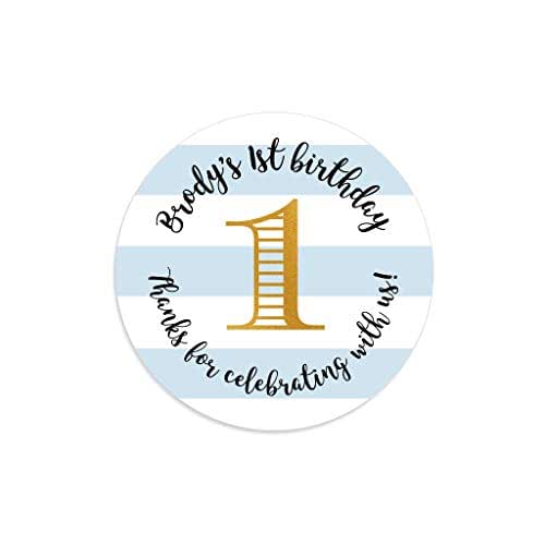Amazon.com: Birthday Stickers, Number Birthday, 1st Birthday Sticker ...