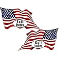 Amazon.com - 2 Pack: Large Waving American Flag Forward & Reverse ...