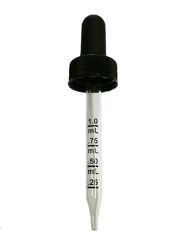 Measured Marked Dropper Top For 60ml 2oz Ounce Boston Round Bottles10 Measured Marked Dropper Top For 60ml 2oz Ounce Boston Round Bottles10