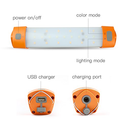 Camping Lantern, Lumin Tecko 5 Modes LED Light Flashlight, Portable ...