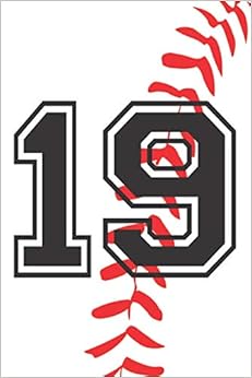 19 Journal: A Baseball Jersey Number #19 Nineteen Notebook For Writing ...