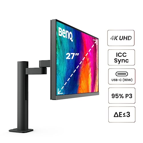 BenQ PD2706UA Ergo Arm Mac-Ready 27" 4K UHD | 95% P3, 99% Rec.709 ...