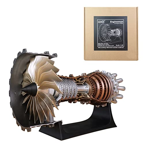 Jetlet 1:20 Aircraft Trent 900 Turbofan Engine Kits STEM Plastic Model ...